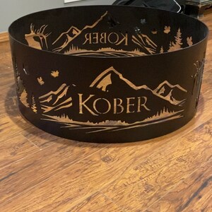 Personalized Fire Pit Rings Fire Pit Custom Fire Pits Outdoor Home ...
