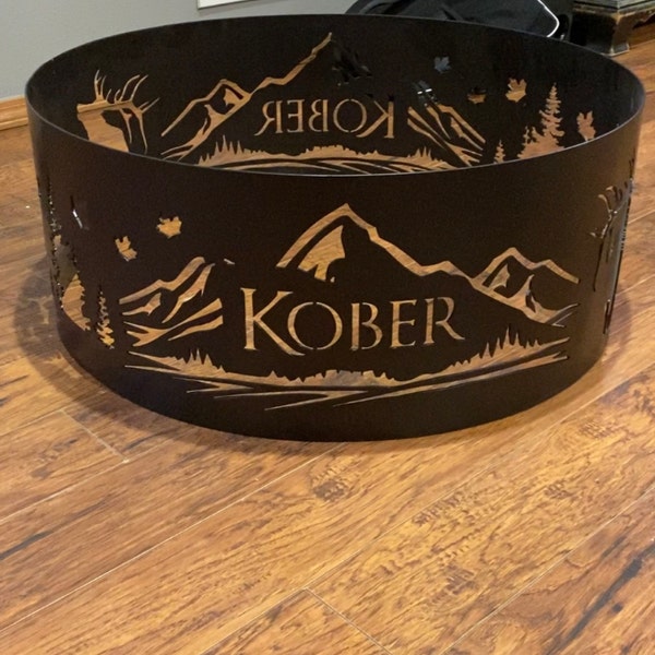 Personalized Fire Pit Rings | Fire Pit | Custom Fire Pits | Outdoor ...