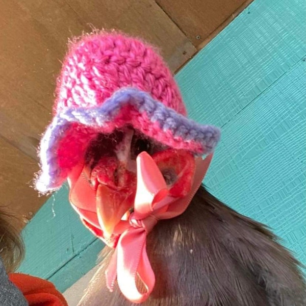 Crochet Pattern / Chicken Bonnet / Spring Chicken / Chicken Hat ...