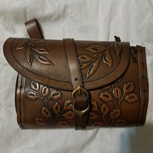 Leather Scroll Case for LARP, Document Tube for Cosplay, Medieval ...