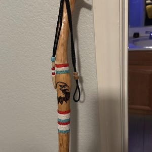 Hand Painted Walking Stick- Vine With Growing Ivy - Etsy