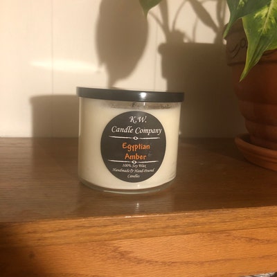 10 Ounce Copper or Silver Glass Jar Scented Candle 100% Soy Wax ...