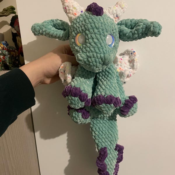 Cato the Dragon Snuggler/lovey Amigurumi Crochet Pattern - Etsy