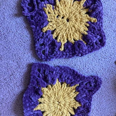 TANGLED Sun Crochet Square Pattern / PDF Written Pattern / - Etsy