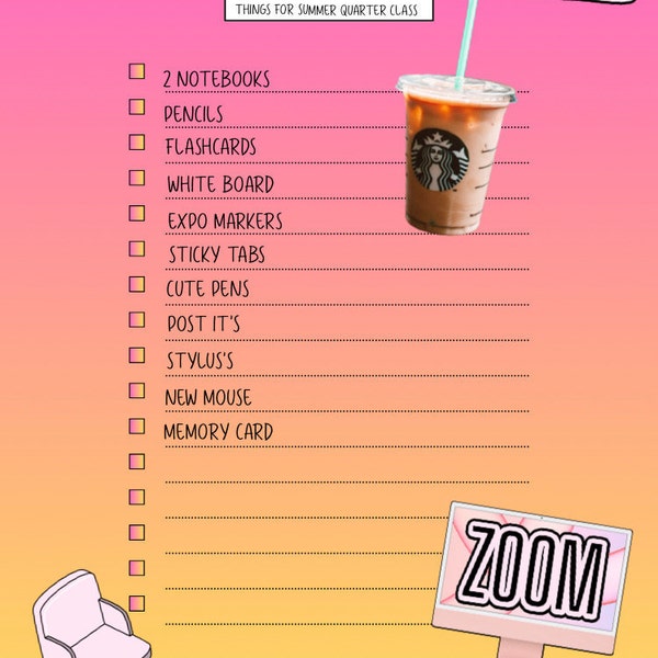 Checklist Template Bundle, Checklist Template, Checklist Notepad ...