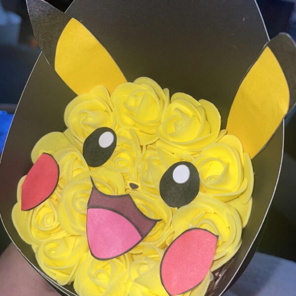 Pikachu Rose Bouquet - Etsy