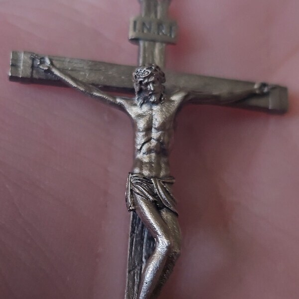 Personalized Silver Jesus Cross Necklace, Handmade Crucifixion of Jesus ...