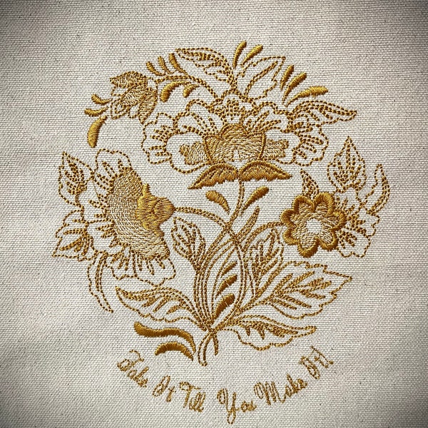 Machine Embroidery Design Flora Folk Art Embroidery Pattern Flower ...