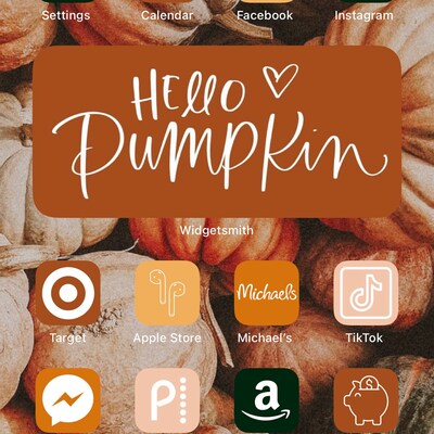 10.000 IOS14 Pumpkin Spice App Icons, Fall Aesthetic Theme, Icons Mega ...