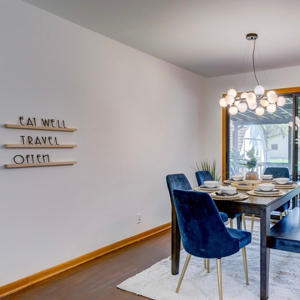 Letter Ledges Set – Changeable Letter Board – 24" Statement Shelves ...