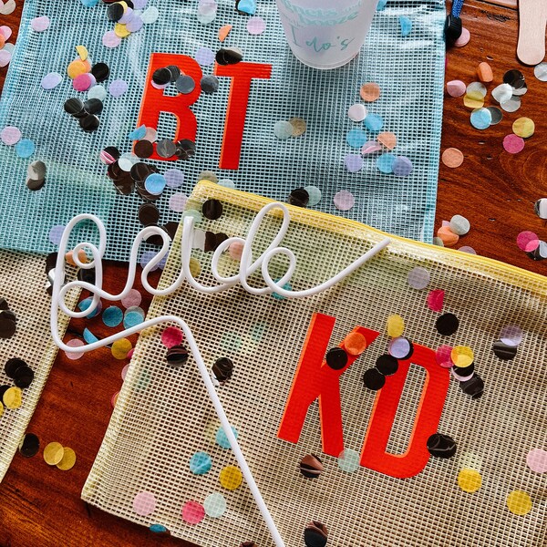 Small Bikini Pouch Personalized Small Bikini Pouch, Initials or Name ...