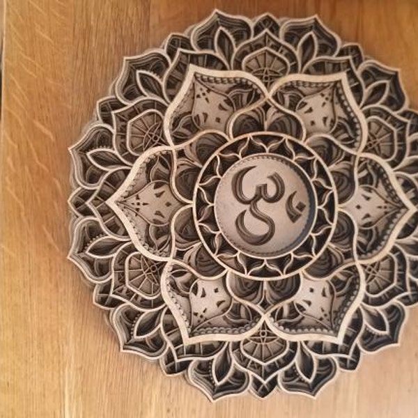 Multi Layer Mandala Dxf Svg for Laser Cut, 3d Layer Mandala SVG, Flower ...