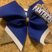 Captain Cheer Bow/ Your Text on Cheer Bow/ Senior Cheer Bow/ Custom ...