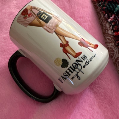 Shopping Coffee Mug Shopaholic Mug Glam Mug Gift for Her Fashion Lovers ...