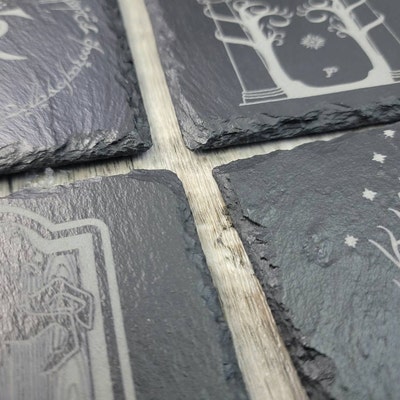 Star Wars Inspired Slate Coaster Set, the Dark Side Set, Great Gift ...