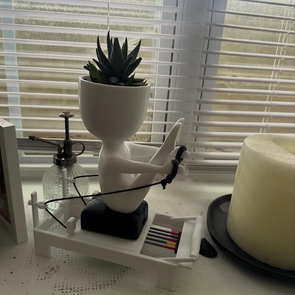 Yoga Mat Boat Pose Planter Teaser Pose Succulent Planter, Yoga Planter ...