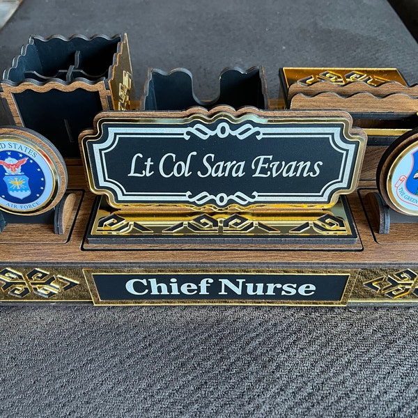 Custom Design All-duty Desk Name Plate, Table Name Plate With Business ...