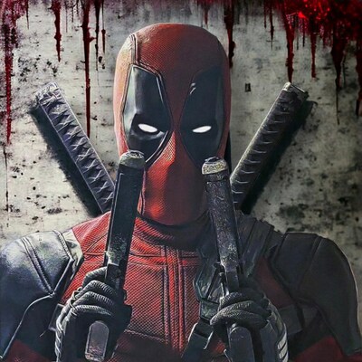 Deadpool Halfshell Costume Cosplay Mask With Screen Printed - Etsy