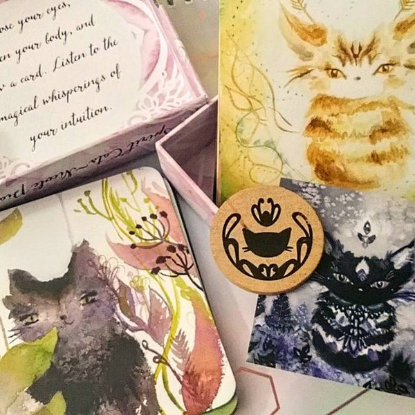 Spirit Cats Oracle Deck - Inspirational Card Deck - Indie, Tarot ...
