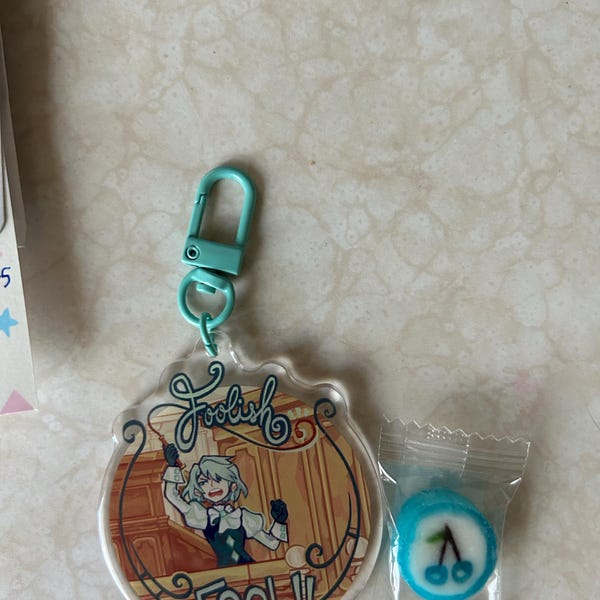 PREORDER Apollo Justice Keychain Ace Attorney Charm Gyakuten Saiban ...