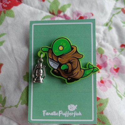 Pangolin Wooden Pin Animal Pins - Etsy