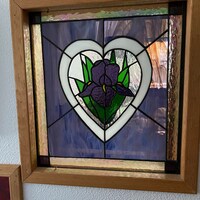 Iris Heart Stained Glass Pattern PDF - Etsy Canada