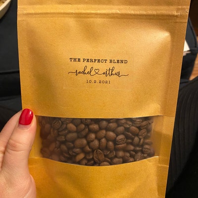 The Perfect Blend Stickers,custom Coffee Bag Labels,personalized ...