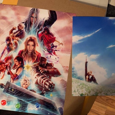 Final Fantasy VII Remake Limited Edition Fine Art Print FF7 Poster FF7 ...