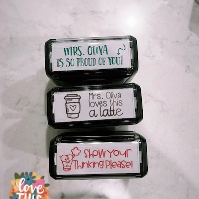Checklist Stamp, Pencil Stamp, Completed With...self-inking Teacher ...