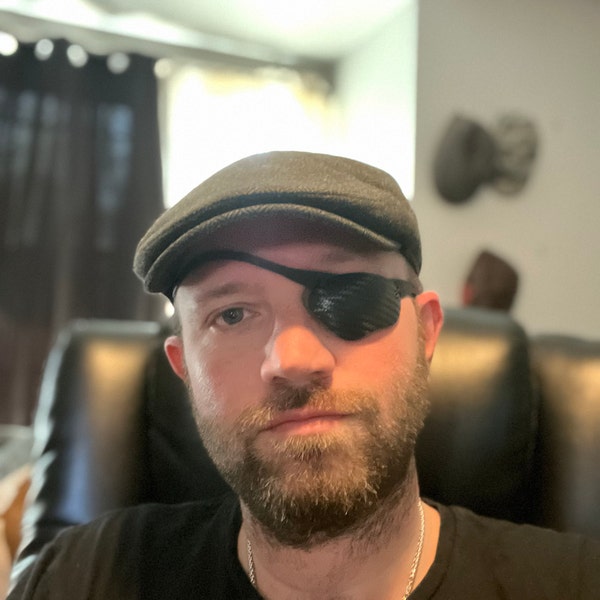 Ultimate Kydex and Leather Eye Patch - Crenshaw Style, Concave With ...