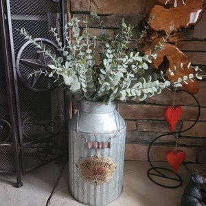 Oval Galvanized Rustic Metal Planter - Etsy