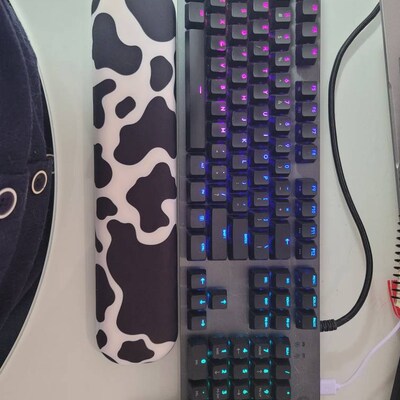 Strawberry Cow Custom Coiled Keyboard Cable With White Aviator and Pink ...