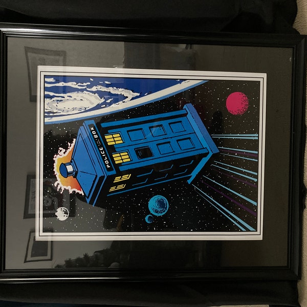 Doctor Who Tardis Comic Poster Sci-fi Art Dr Who Wall Art, Tardis Print ...