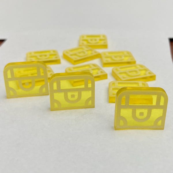 Treasure Tokens, Gold Tokens, Chest Tokens, Money Tokens, Board Game ...