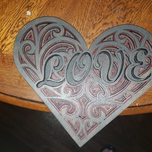 C25-love Scroll Saw Pattern pdf Dxf Svg Eps | Etsy