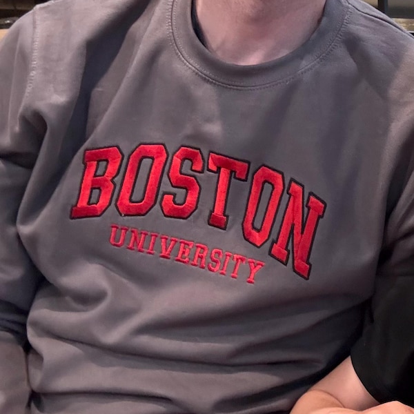 Custom College Embroidered Sweatshirt/ Hoodie | A Thoughtful Graduation ...