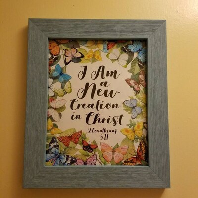 I Am a New Creation in Christ 2 Corinthians 5:17 ART PRINT or CANVAS ...