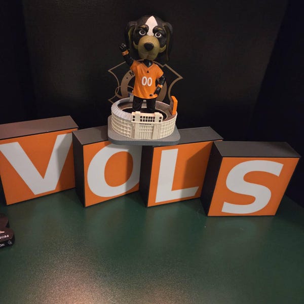 Tennessee Volunteers VOLS Letters (dorm Room, Man Cave, Bar Room ...