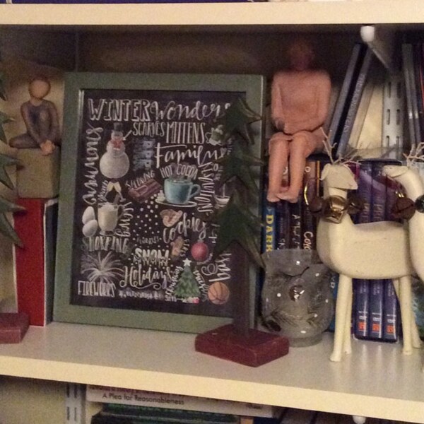 Winter Decor, Word Collage, Holiday Decor, Word Art, Chalkboard Art ...