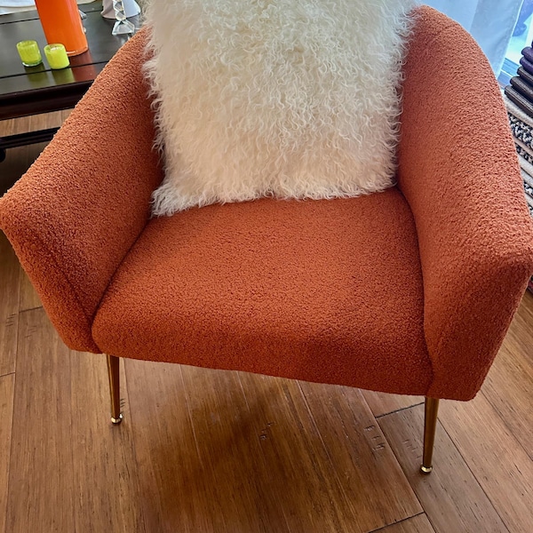 Sheepskin Stool / Dressing Table Stool Sheep Fur Stool Mongolian Fur - Etsy