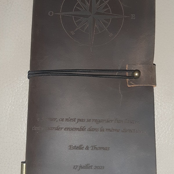 Custom Travel Journal, Travel Notebook, Personalized Leather Travel ...