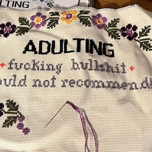 Set Bundle of 5 Five Funny Office Cross Stitch Patterns Coworker ...