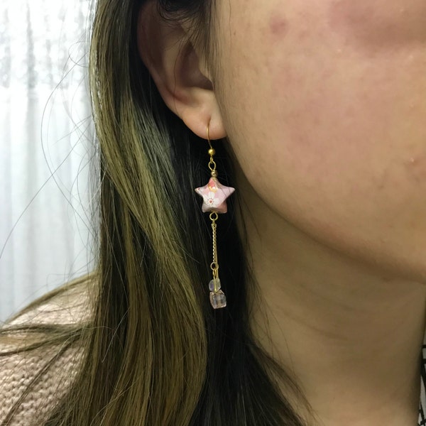 Studio Ghibli, Howls Moving Castle Jewelry Set, ,dangle Drop Emerald ...