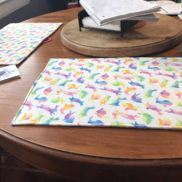 Stuffed Easter Bunny Decor Set of 2. Country Easter Rabbits, Farm House ...