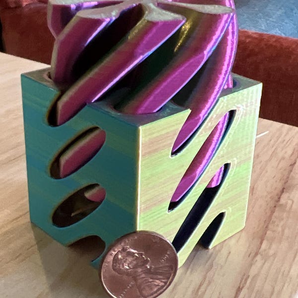 Passthrough Vortex Cube Fidget Toy 3D Printed Desk Toy Stress Relief - Etsy