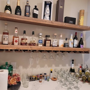 Wood Book Shelf the Ellie Rustic Shelving Wall Mounted Shelf ...