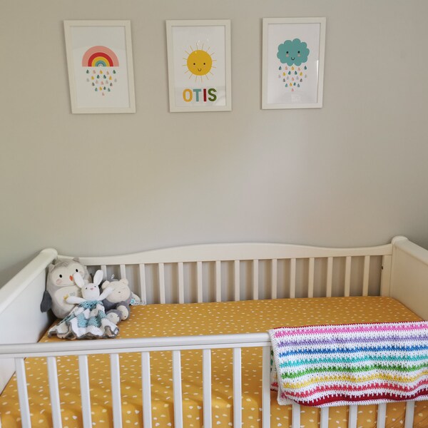 Rainbow Print, the Little Wagon, Kids Rainbow Walll Art, Home Decor ...