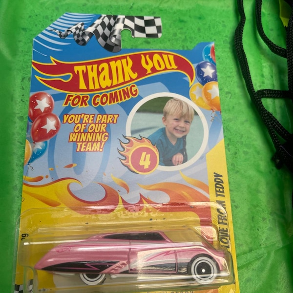 Editable Birthday Toy Car Packaging, Car Wheels Favor Template ...