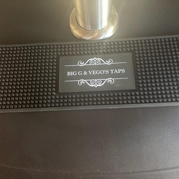 Bar Mat, Personalized Bar Mat for Home Bar Coffee Bartender Mat, Custom ...