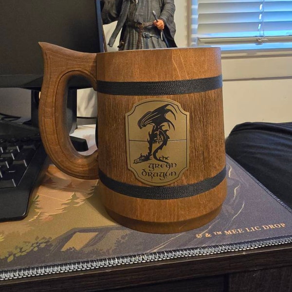 Horde Mug Custom Birthday Gift for Gamer Handmade Wood Stein With ...